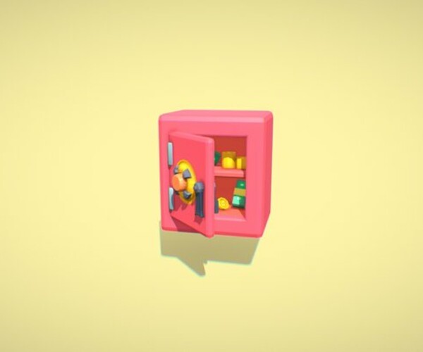 ArtStation - cute locker | Game Assets