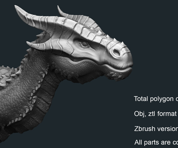 ArtStation - Dragon Head | Resources