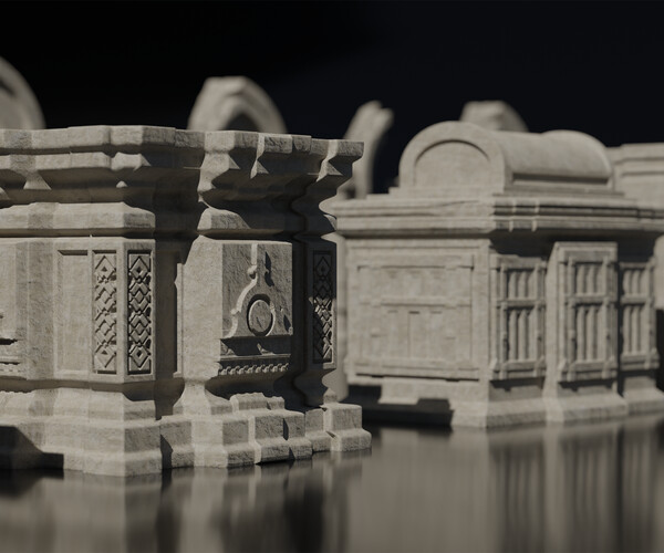 ArtStation - Ancient Indian Temple Architecture - 3D Kitbashing Asset ...