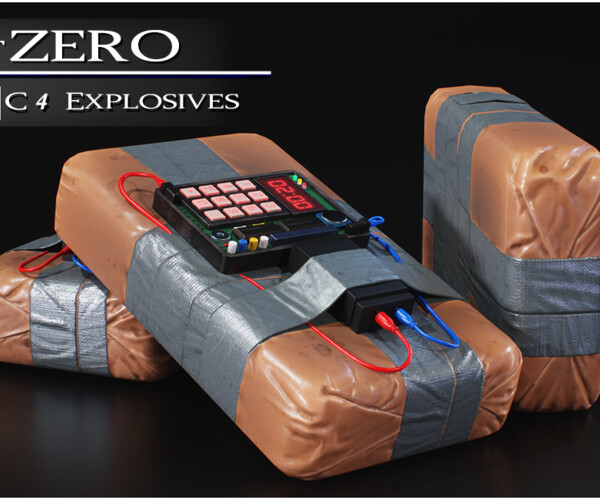 ArtStation - C4 explosives (Real Time) | Game Assets