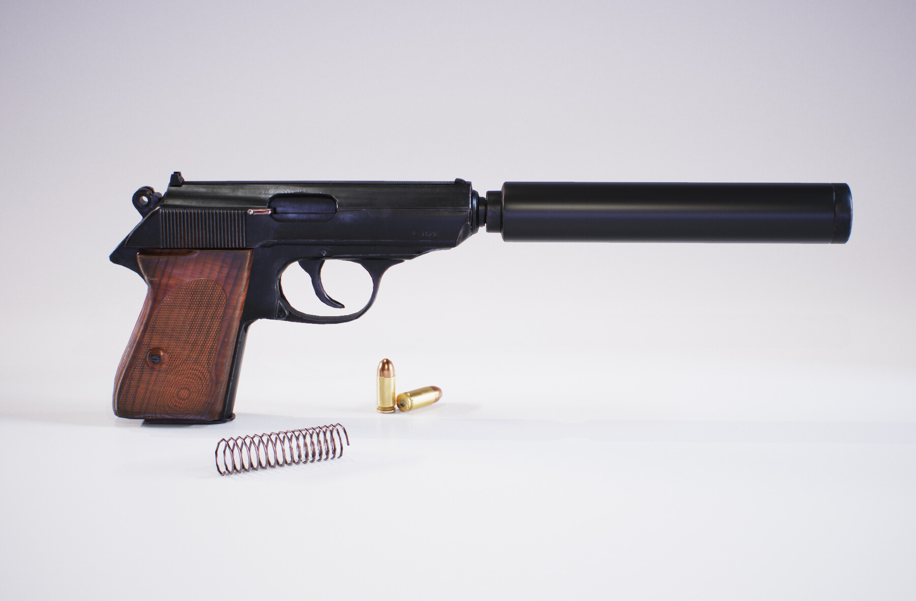 ArtStation - PP72 Silecened Pistol | Game Assets