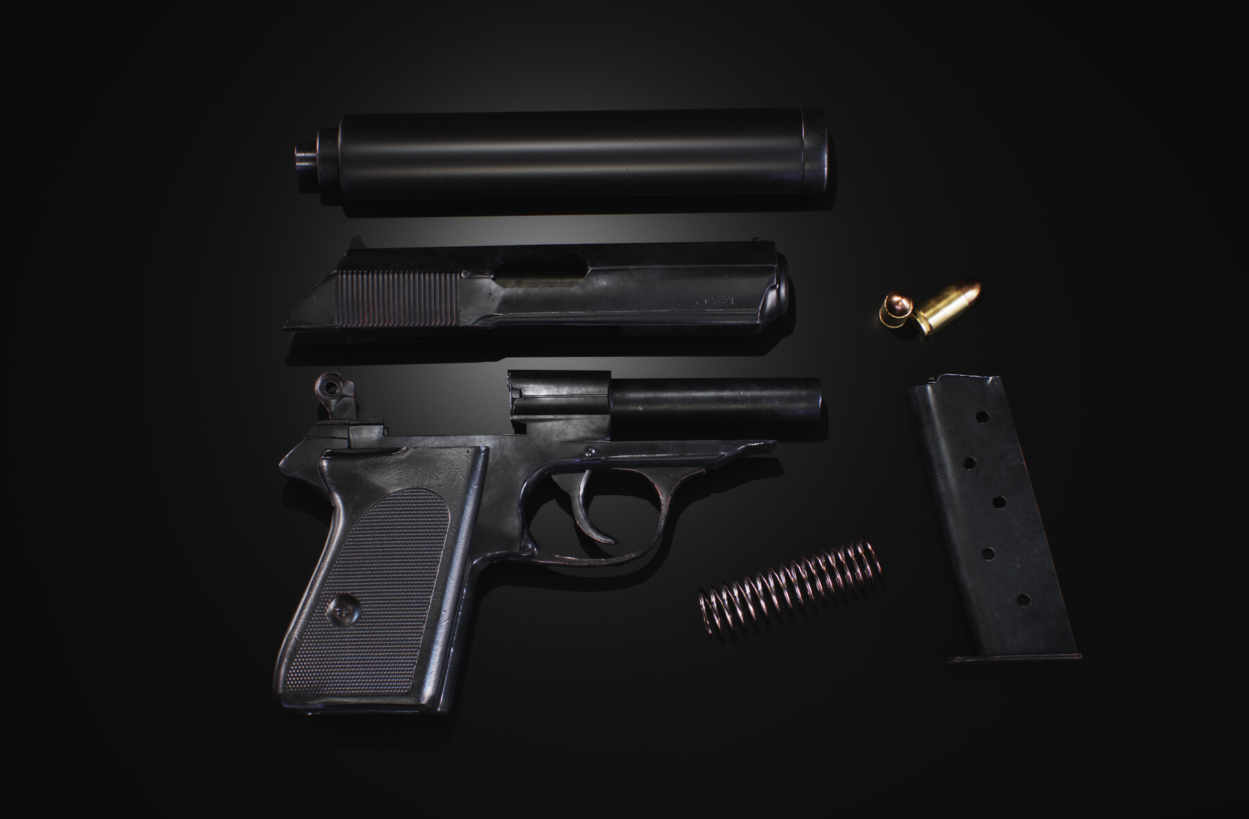 ArtStation - PP72 Silecened Pistol | Game Assets