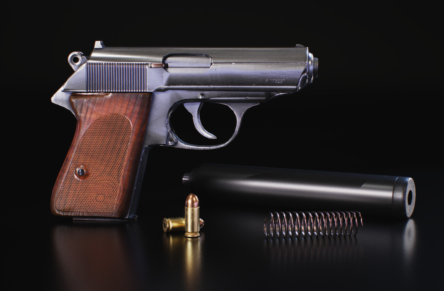 ArtStation - PP72 Silecened Pistol | Game Assets