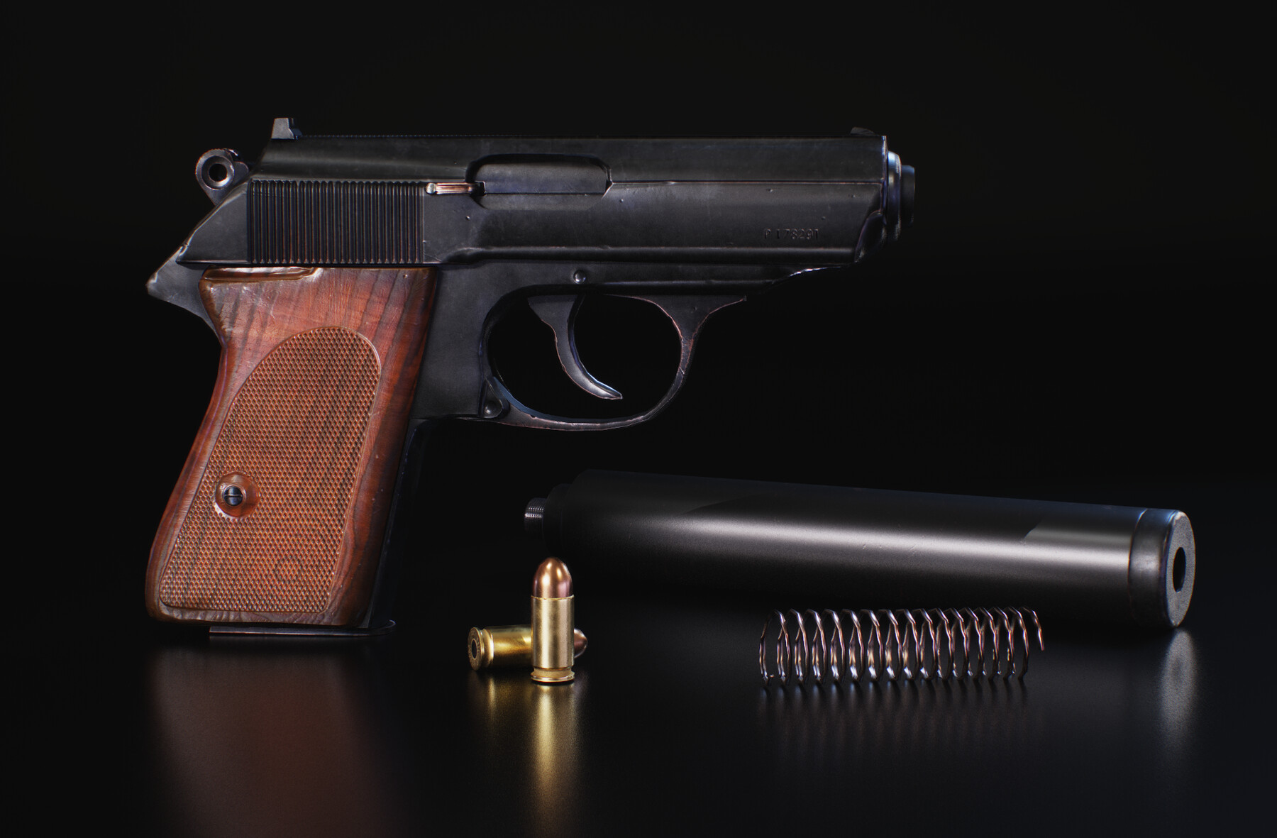 ArtStation - PP72 Silecened Pistol | Game Assets