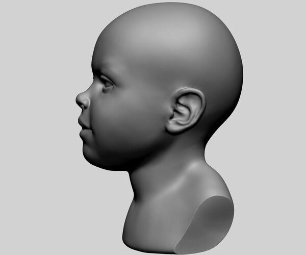 ArtStation - Baby Head | Resources