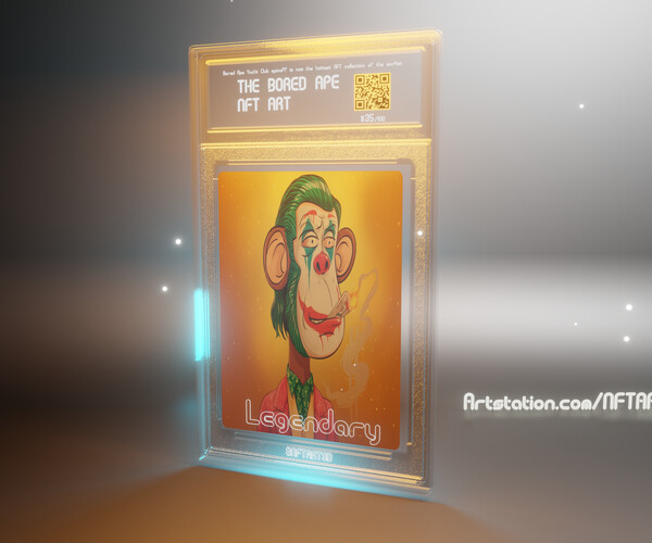 ArtStation - 3D Animated NFT Collectible Card Blender Template File - Eevee and Cycles Rendering ...