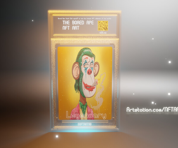 ArtStation - 3D Animated NFT Collectible Card Blender Template File - Eevee and Cycles Rendering ...