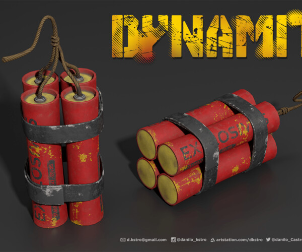 ArtStation - Dynamite | Lowpoly | 4k Textures | Game Assets
