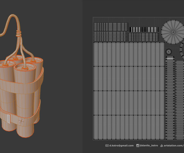 ArtStation - Dynamite | Lowpoly | 4k Textures | Game Assets
