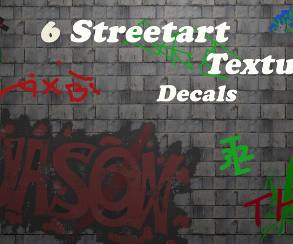 ArtStation - Streetart Texture Decals (Small package) | Game Assets