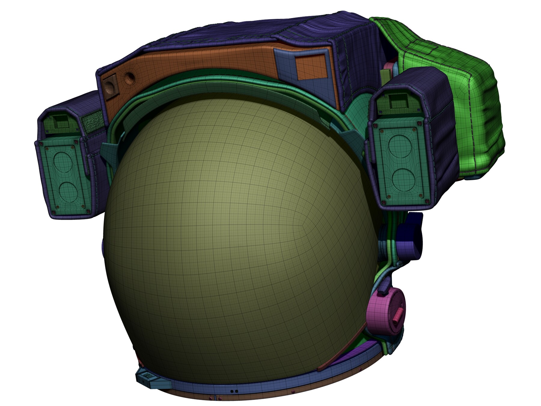ArtStation - Astronaut Space Helmet High Poly 3d model (ZTL/OBJ ...