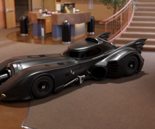 ArtStation - Batmobile 1989 | Game Assets