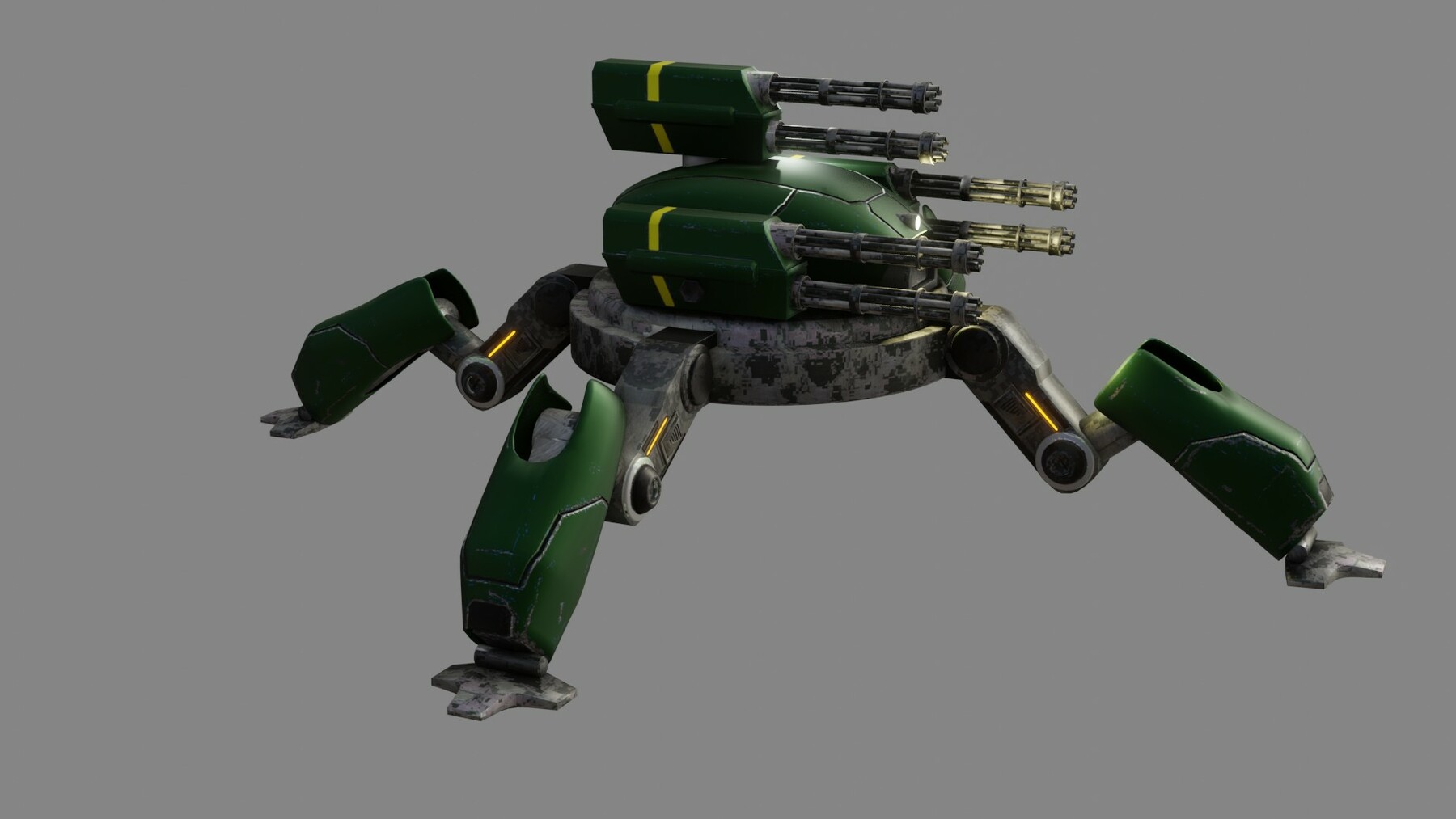 ArtStation - Sci Fi Quad Bot - Low Poly - Game Ready - PBR | Game Assets