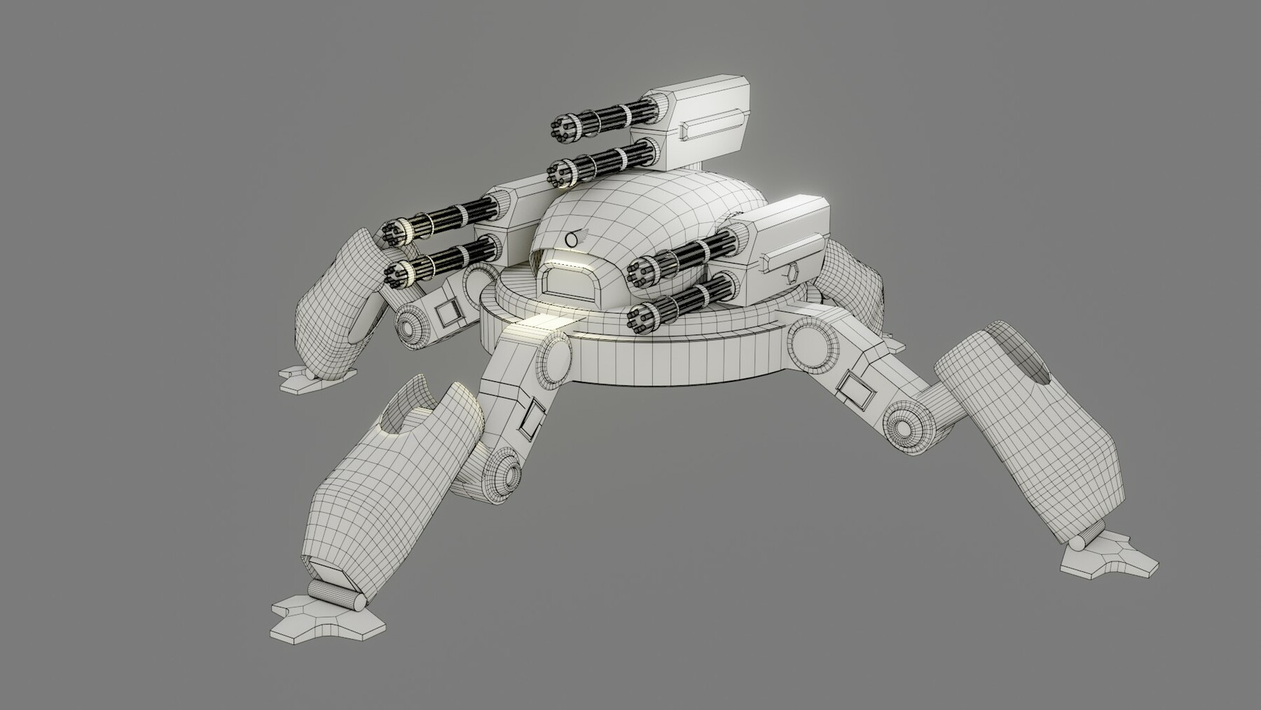ArtStation - Sci Fi Quad Bot - Low Poly - Game Ready - PBR | Game Assets