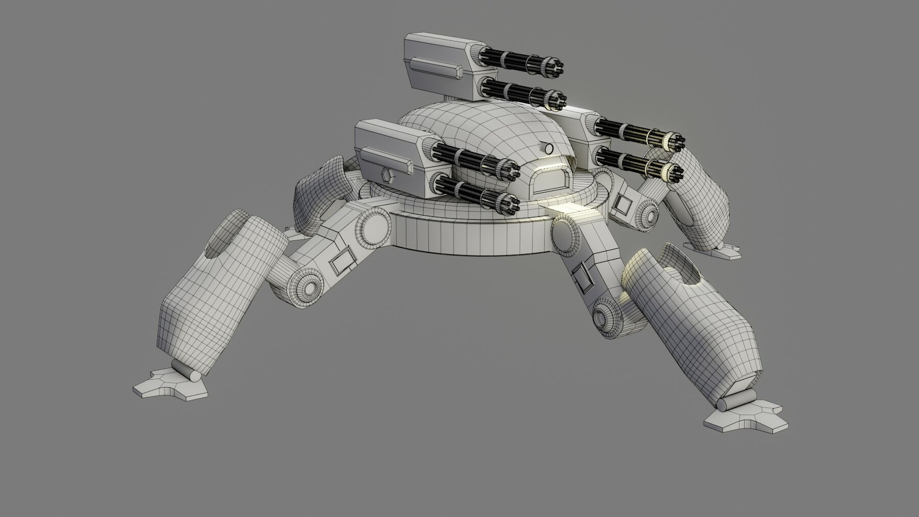 ArtStation - Sci Fi Quad Bot - Low Poly - Game Ready - PBR | Game Assets