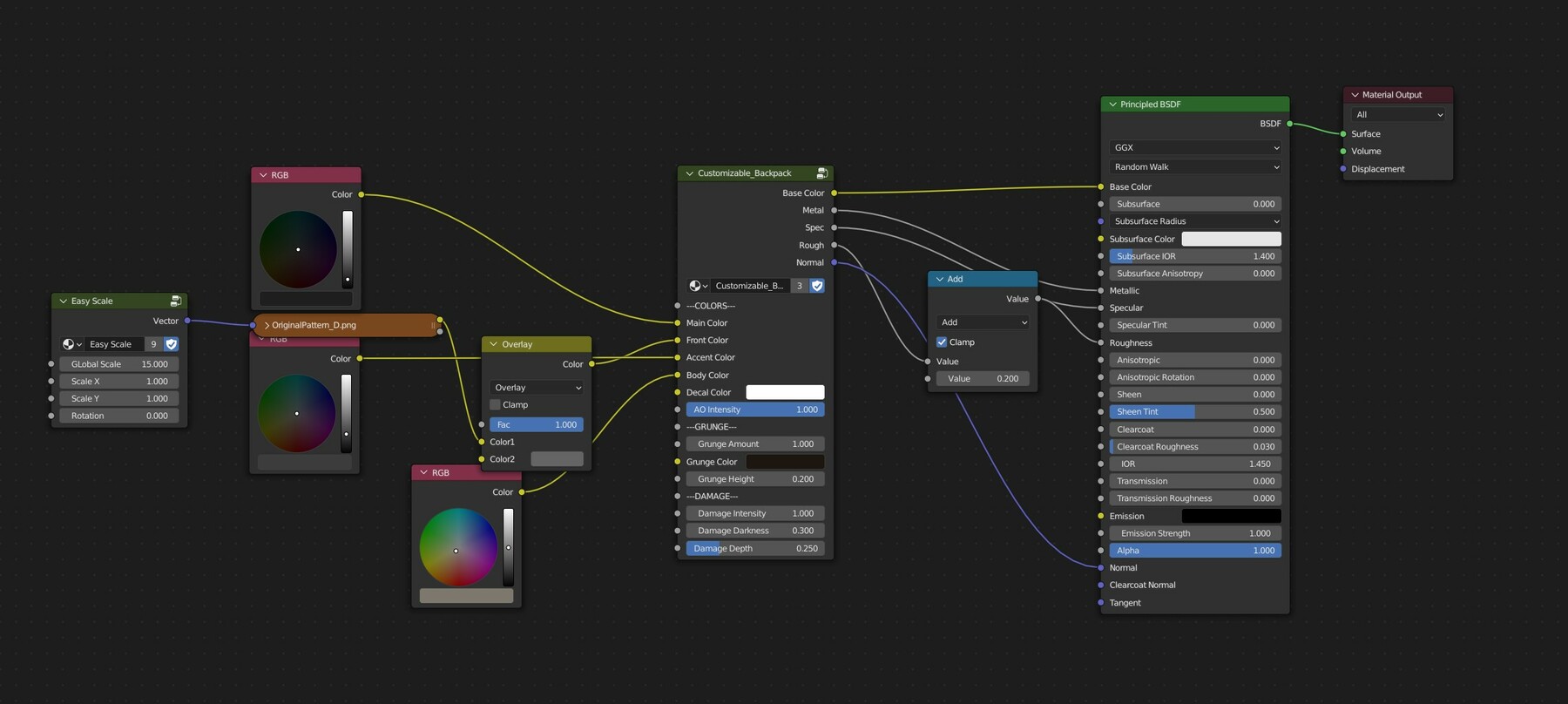 ArtStation - Customizable Modern Backpack | Game Assets
