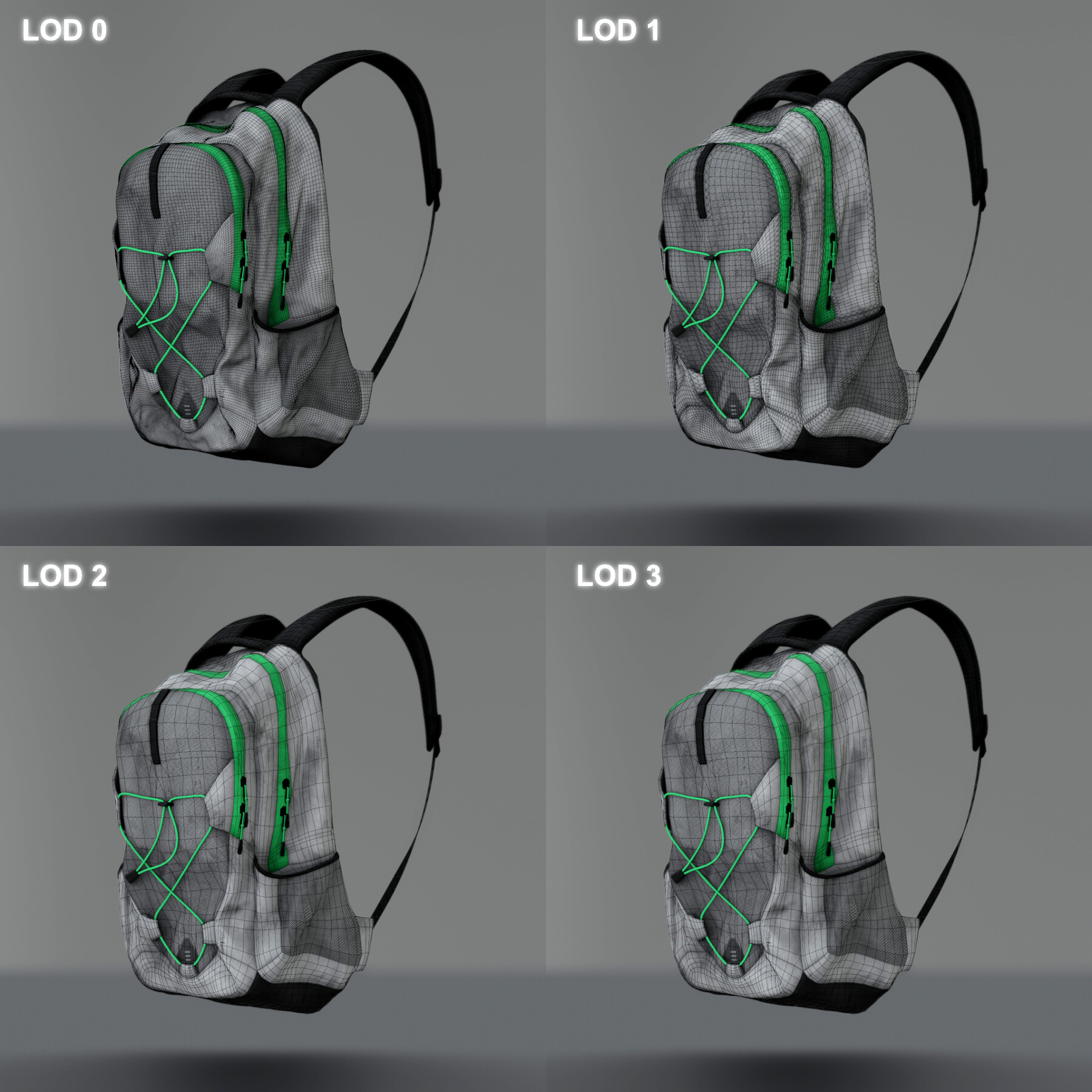 ArtStation - Customizable Modern Backpack | Game Assets