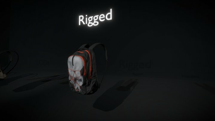 ArtStation - Customizable Modern Backpack | Game Assets