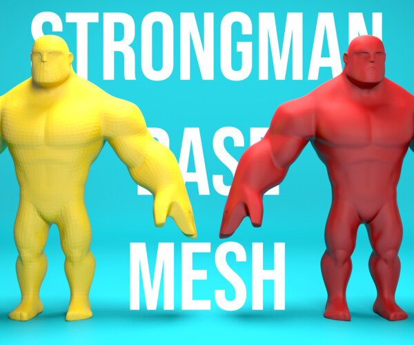 ArtStation - Strong man Basemesh | Resources