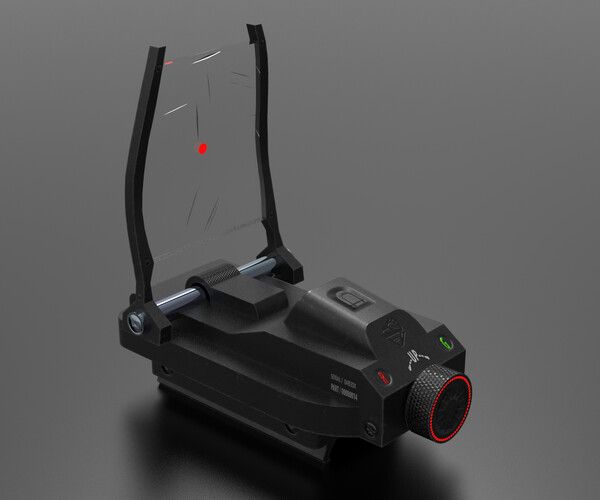 ArtStation - Red Green Dot Sight | Game Assets