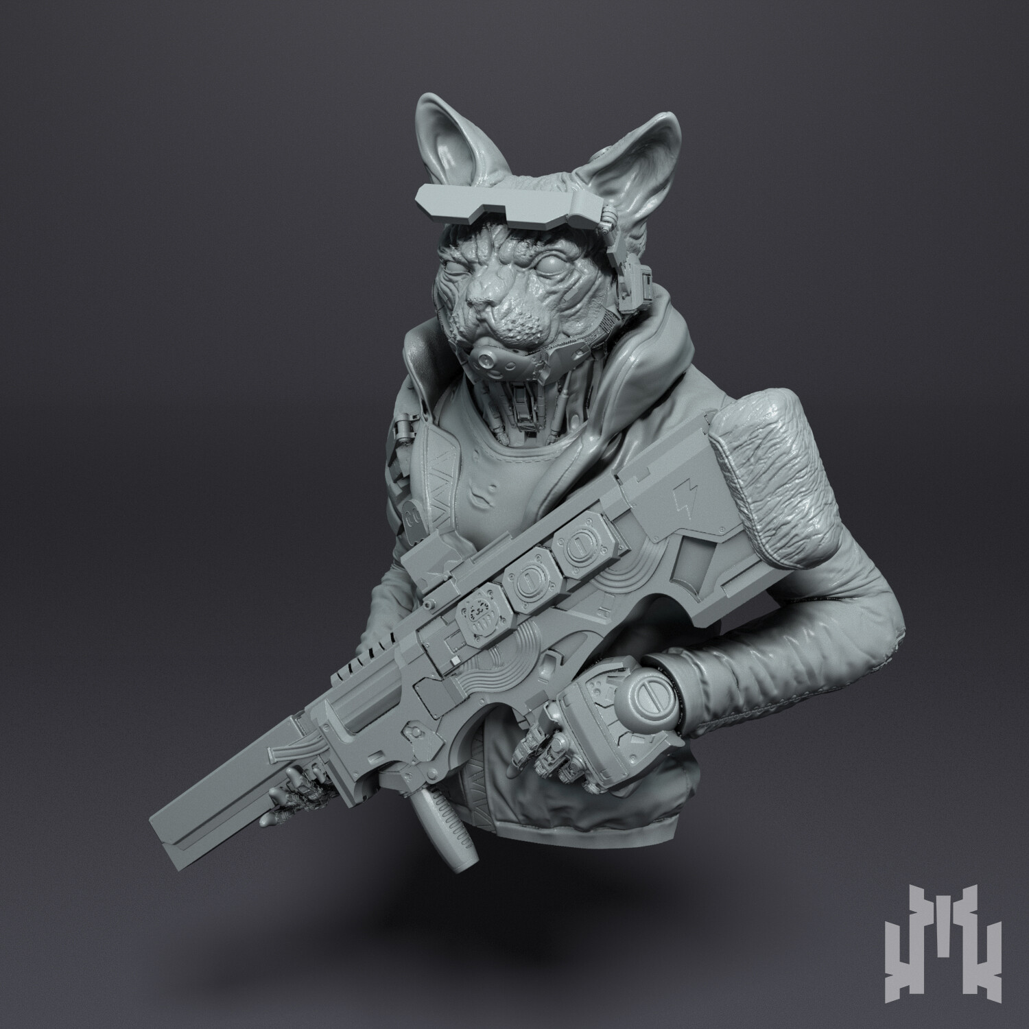 ArtStation - Cybercat 2077 - STL | Resources