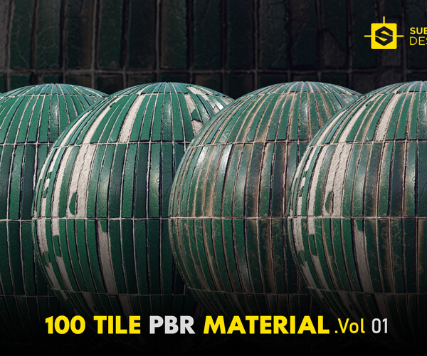 ArtStation - Tile PBR Materials |Vol 01 | Game Assets