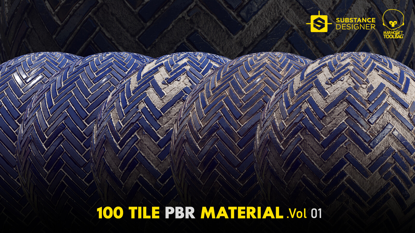 ArtStation - Tile PBR Materials |Vol 01 | Game Assets