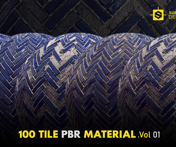 ArtStation - Tile PBR Materials |Vol 01 | Game Assets