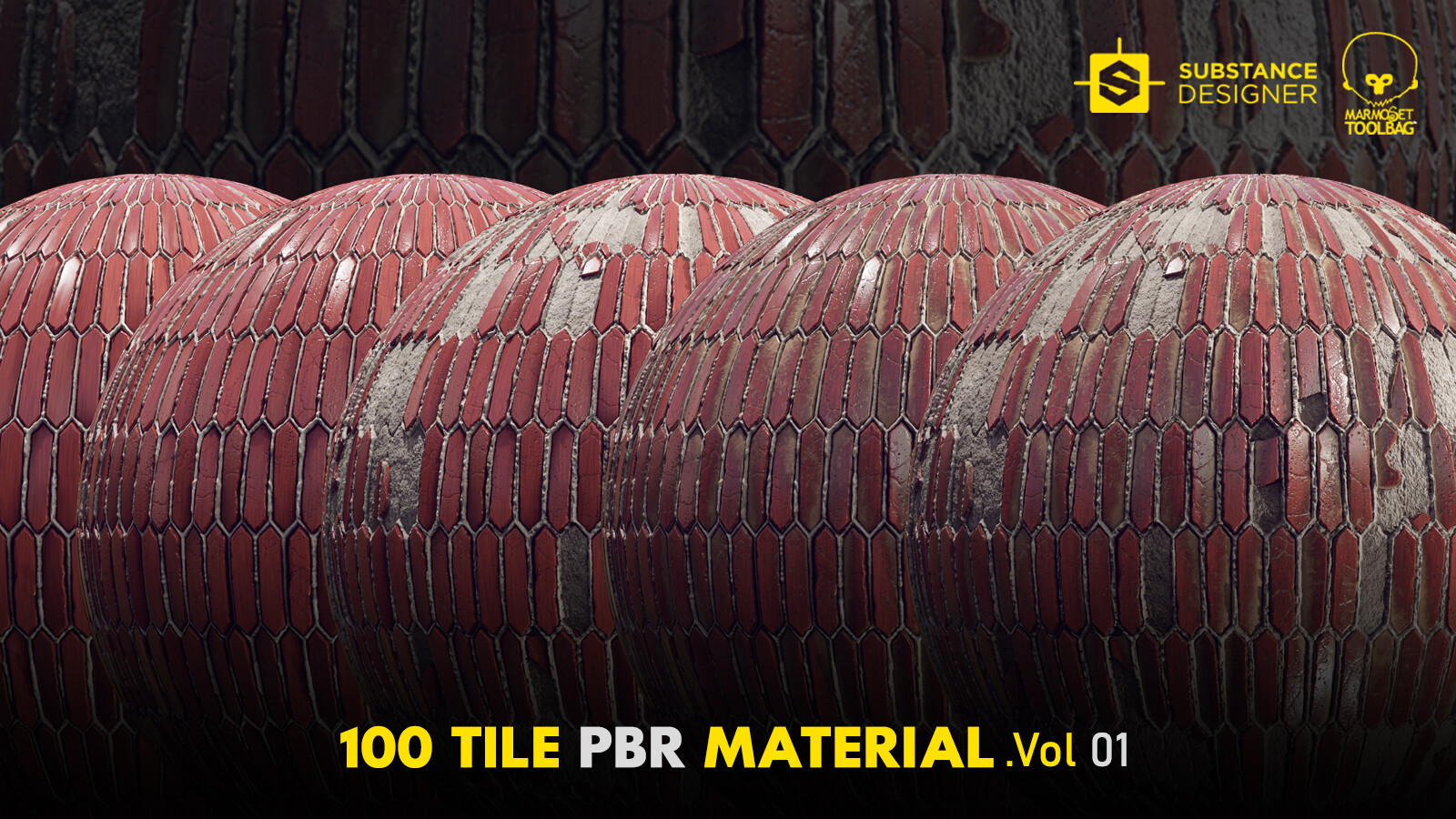 ArtStation - Tile PBR Materials |Vol 01 | Game Assets