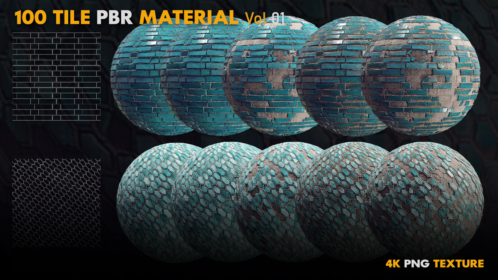 ArtStation - Tile PBR Materials |Vol 01 | Game Assets