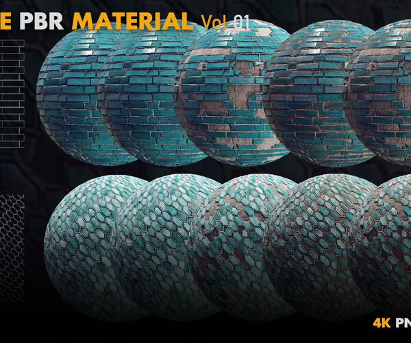 ArtStation - Tile PBR Materials |Vol 01 | Game Assets