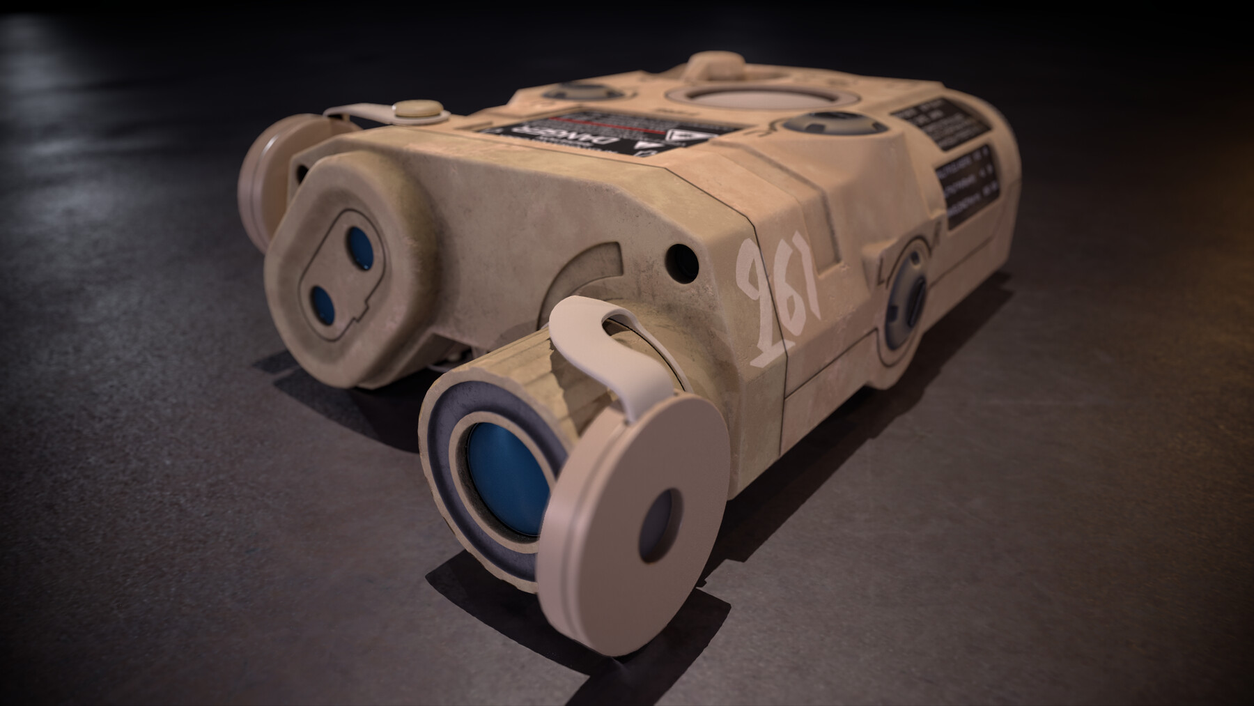 ArtStation - AN/PEQ-15 Laser Sight Game Asset Attachment for Unity and ...