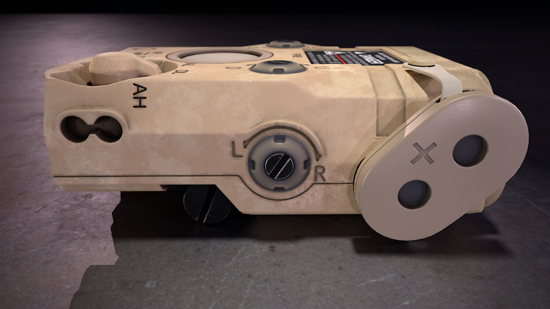 ArtStation - AN/PEQ-15 Laser Sight Game Asset Attachment for Unity and ...