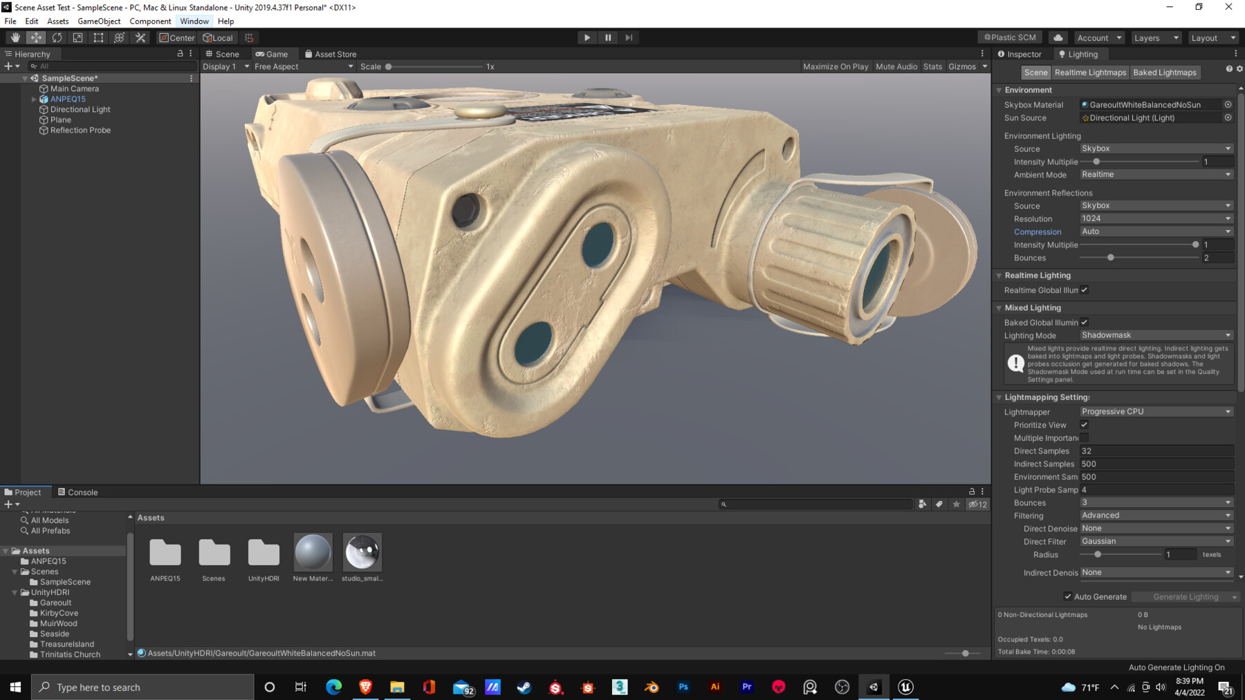ArtStation - AN/PEQ-15 Laser Sight Game Asset Attachment for Unity and ...