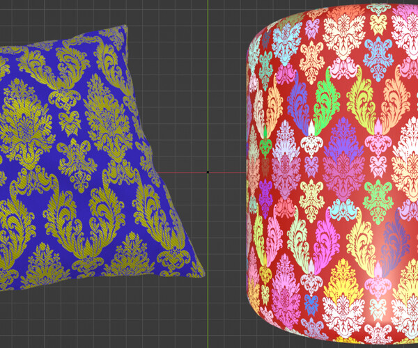 ArtStation - Semi-procedural Brocade Texture for Blender | Resources
