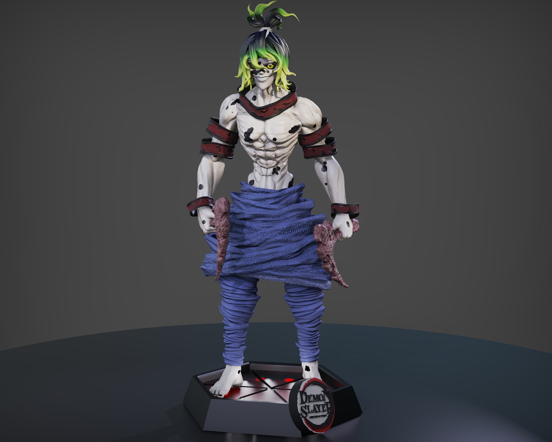 ArtStation - Demon Slayer : Gyutaro Shabana 3D print model | Resources