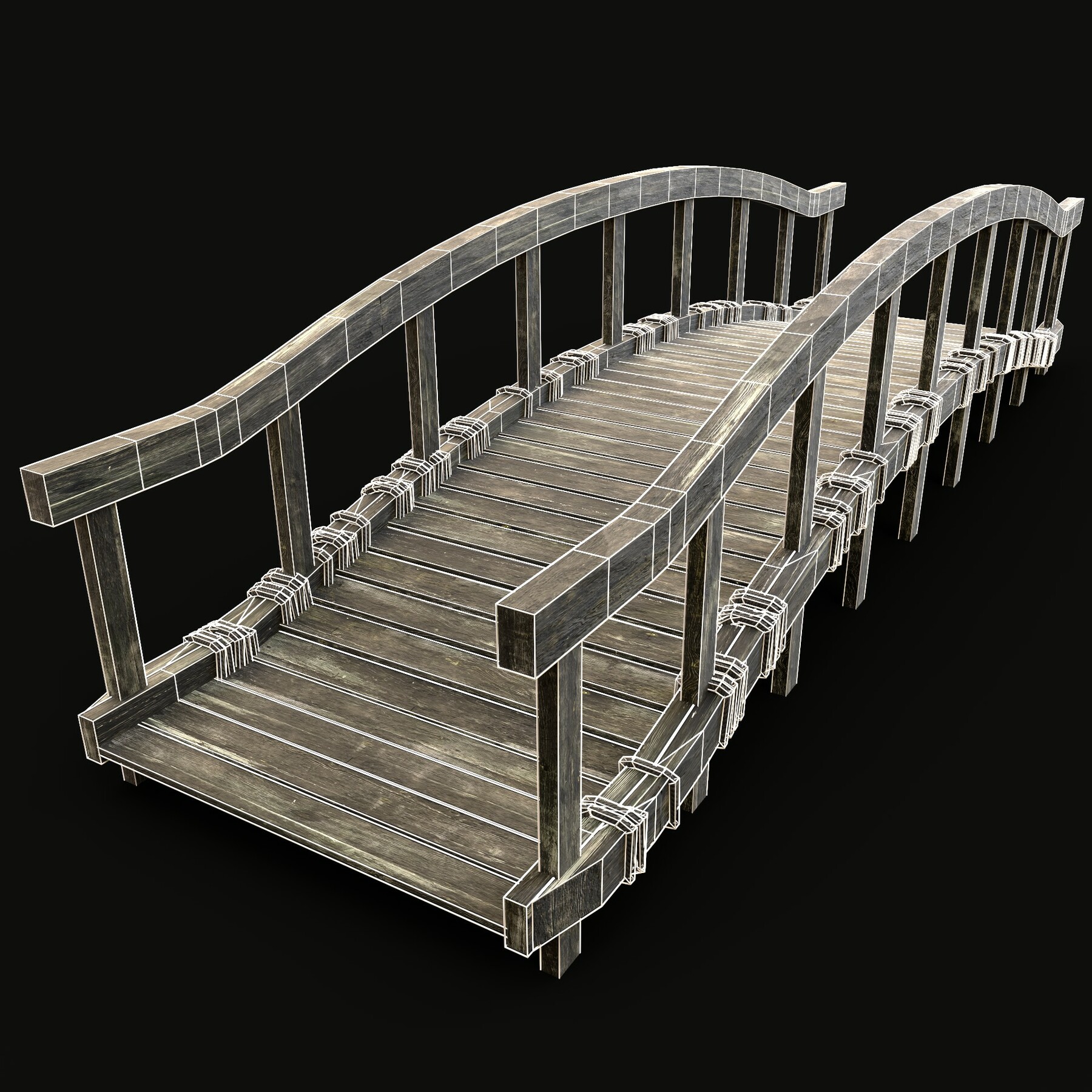 ArtStation - WOODEN BRIDGE MEDIEVAL PLATFORM CONSTRUCTION PACK ...