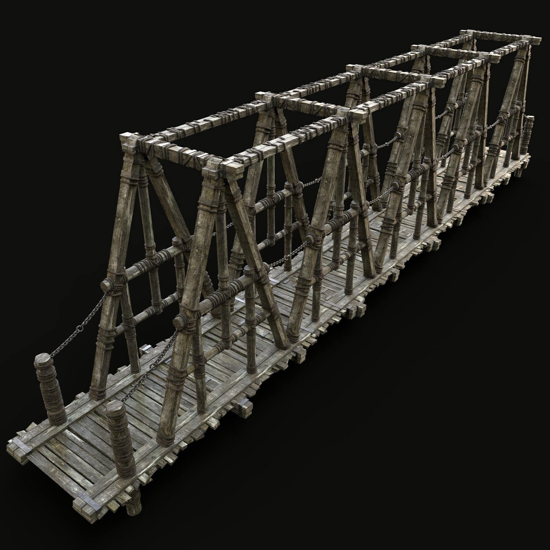 ArtStation - WOODEN BRIDGE MEDIEVAL PLATFORM CONSTRUCTION PACK ...
