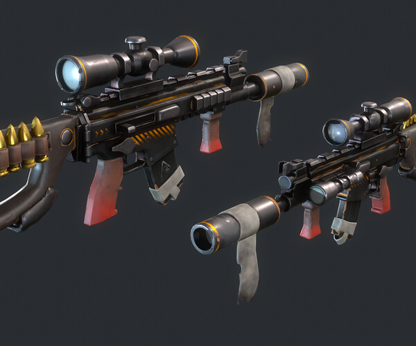 ArtStation - Stylized Game Ready Weapons Collection | Game Assets