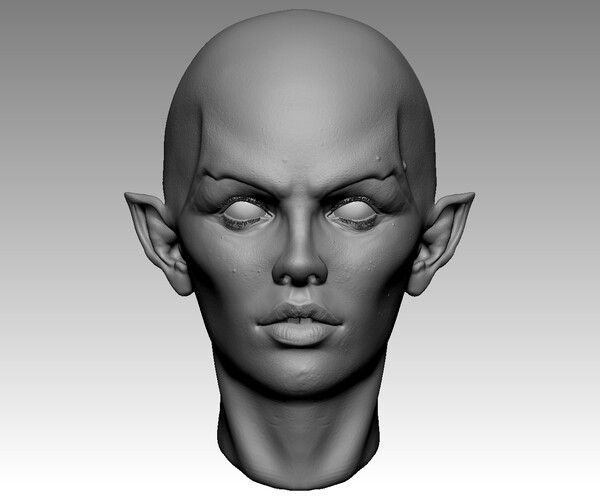 ArtStation - Stylized Female Elf Head V.1 | Resources