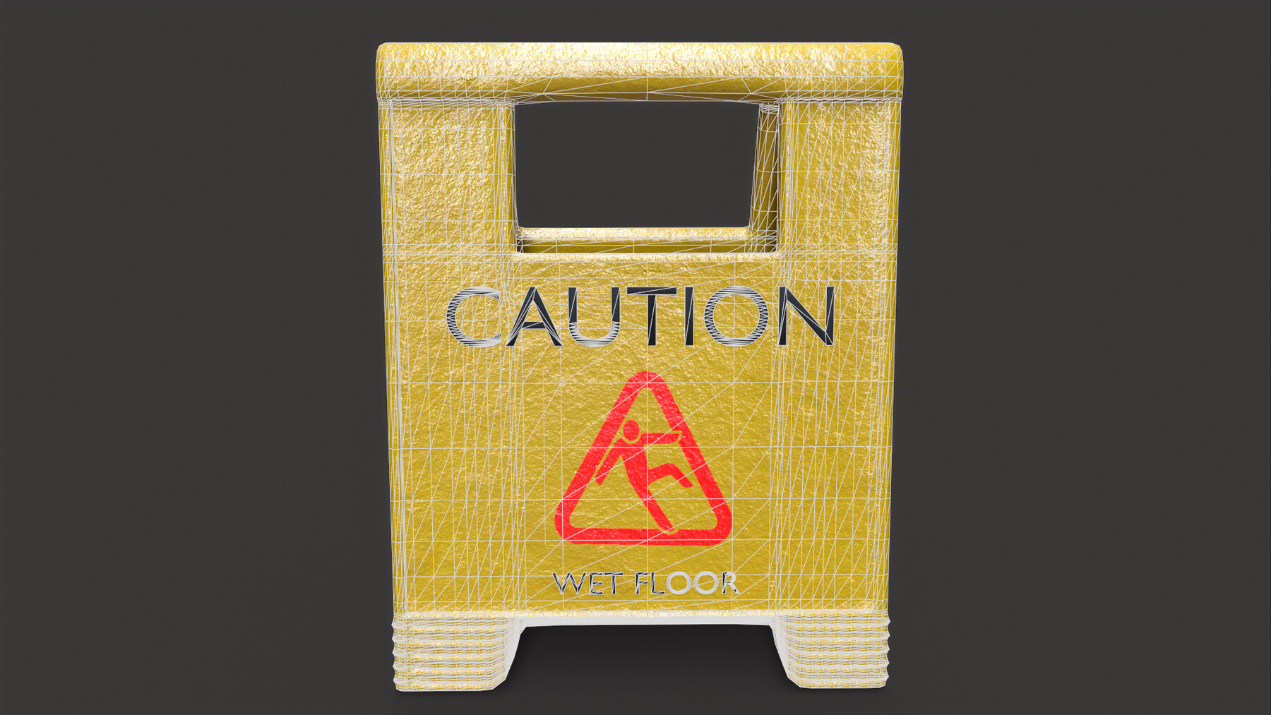 ArtStation - Wet Floor Sign | Game Assets