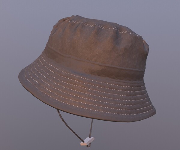 ArtStation - NIKE BUCKET HAT low-poly PBR | Game Assets