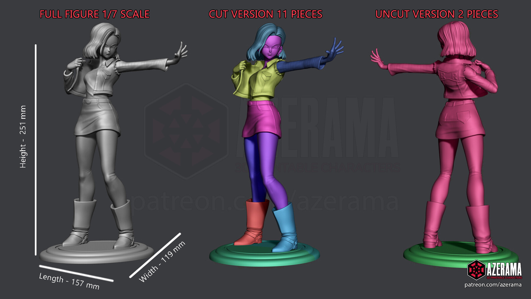 ArtStation - Android 18 STL Ready for 3D Printing | Resources
