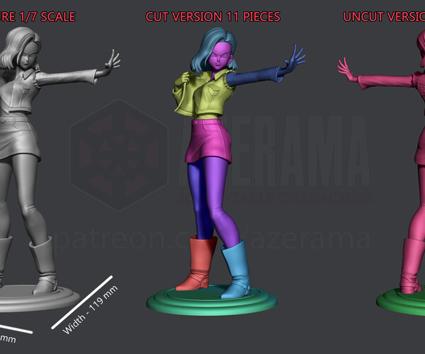 ArtStation - Android 18 STL Ready for 3D Printing | Resources