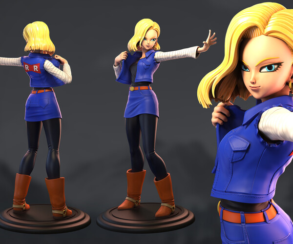 ArtStation - Android 18 STL Ready for 3D Printing | Resources