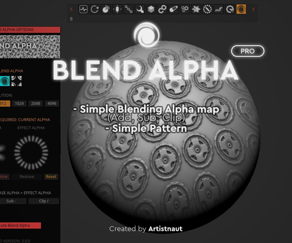 ArtStation - Blend Alpha - ZBrush Plugin | Resources