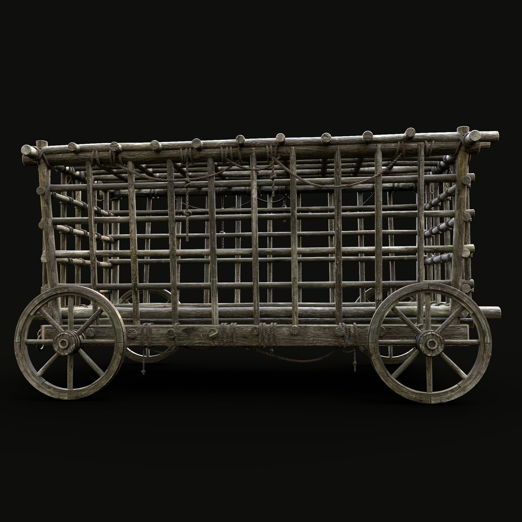 ArtStation - CAGE PACK ANIMAL HUMAN MEDIEVAL FARM WOODEN LOCKER ...