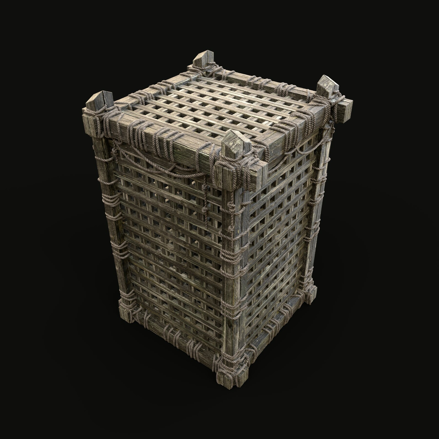 ArtStation - CAGE PACK ANIMAL HUMAN MEDIEVAL FARM WOODEN LOCKER ...