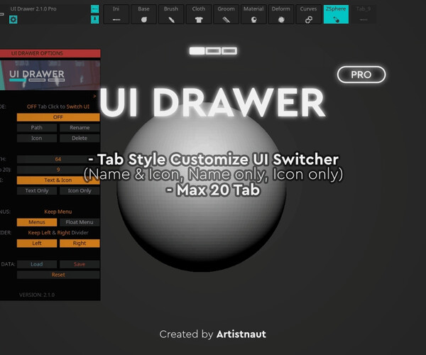 ArtStation - UI Drawer - ZBrush Plugin | Resources