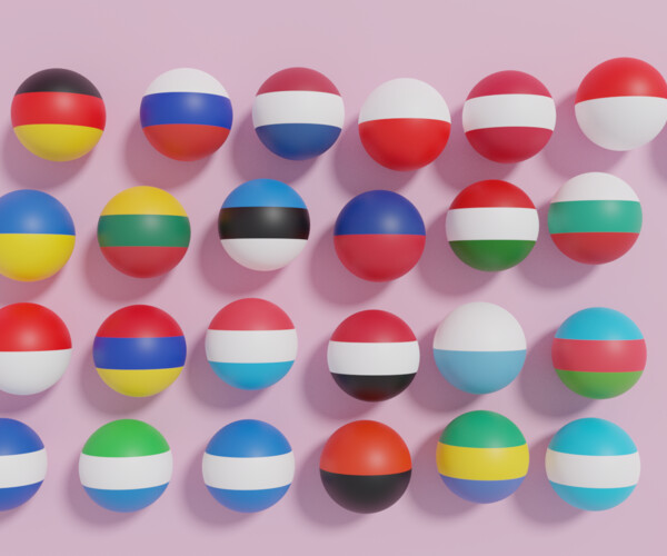 ArtStation - Flag of Ball Collection 1 | Resources